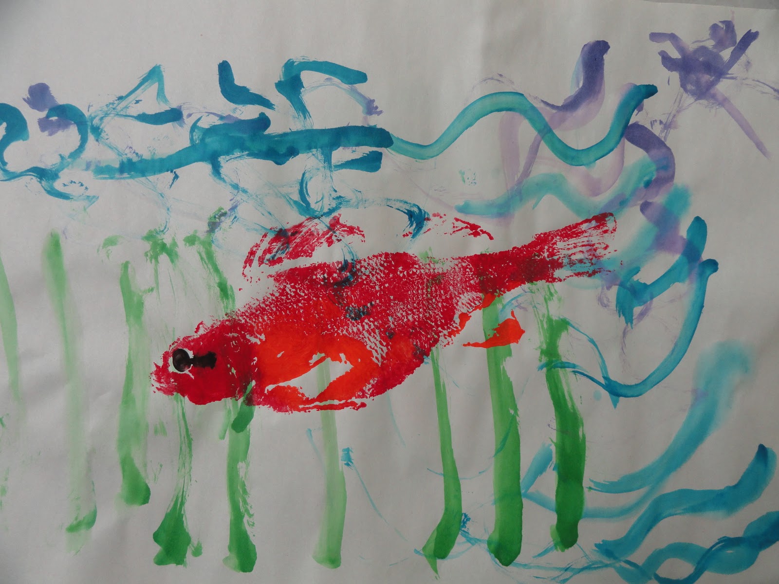 Splats, Scraps and Glue Blobs: Fish Printing (Gyotaku) with Kindergarten