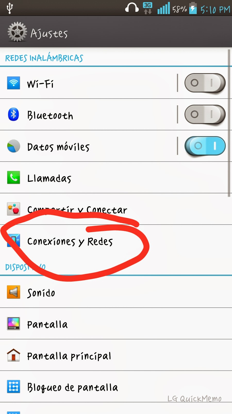 Neohellsoft: Configuracion de APN (Punto de Acceso de Internet) LG ...