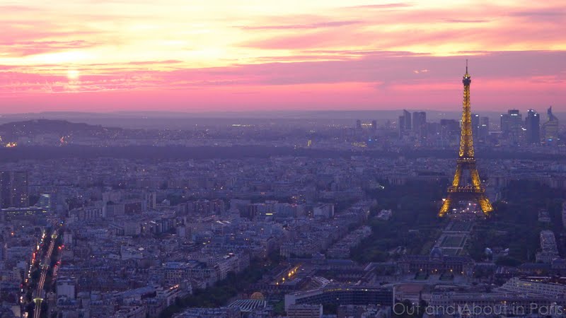 One of the most beautiful views of Paris from the Montparnasse Tower