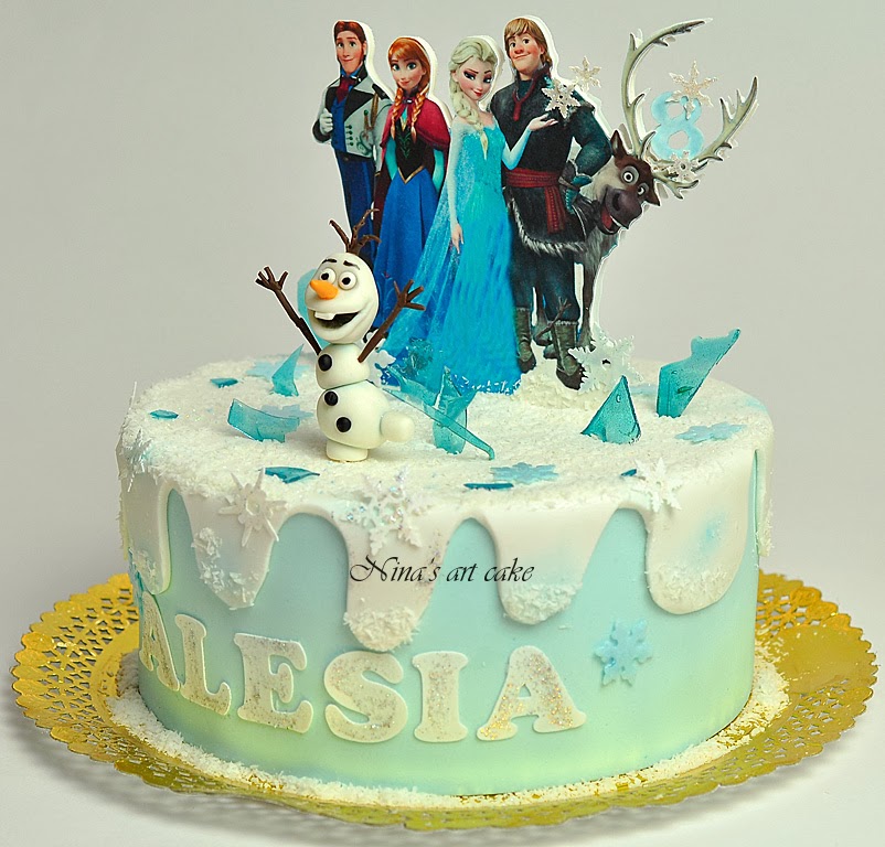 Nina's Art Cake: Tort "Frozen" pentru Alesia