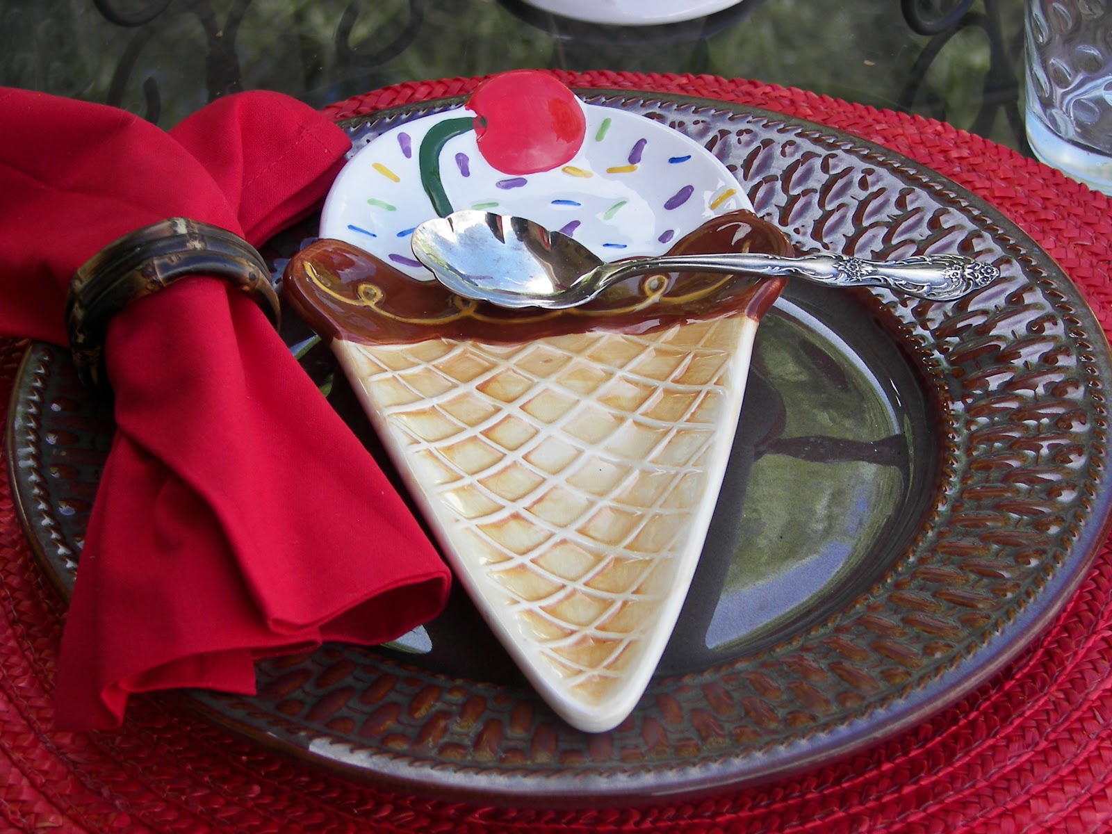 Red Couch Recipes: First Day of School Ice Cream Table