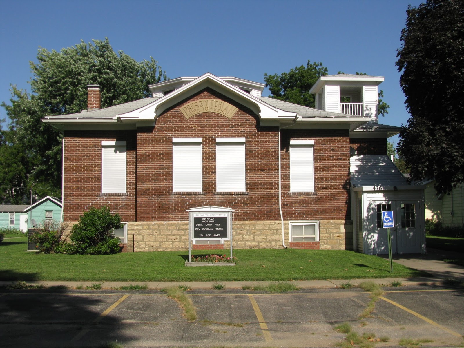 Photos of Rossville and Rossville Alumni: Rossville Streets and Buildings