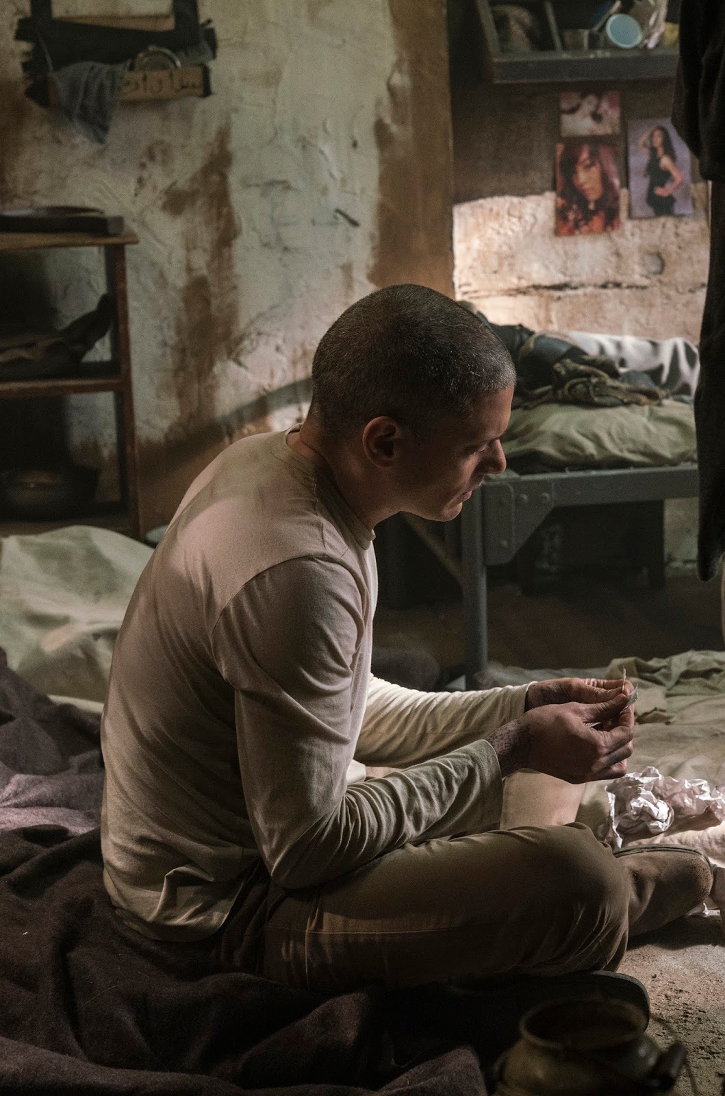 Would Michael know that Sara describes him as a storm, or is that just ...