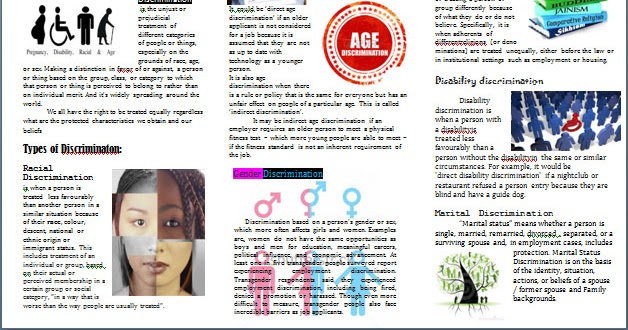 Hayzkul Lyf: Discrimination brochure 1