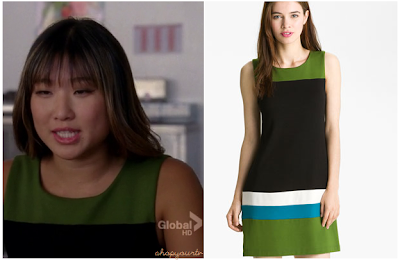 Glee: Season 4 Episode 1 Tina's Colorblock Dress | Shop Your TV