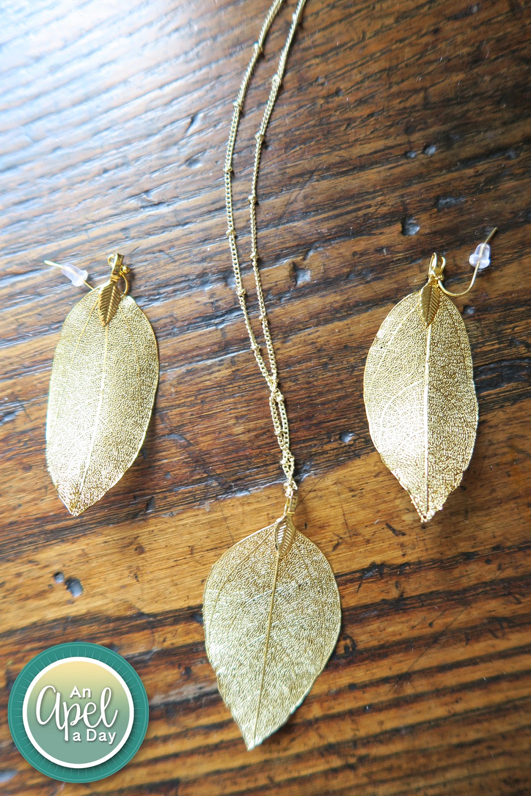An Apel a Day: Women's Real Natural Filigree Leaf Long Pendant Necklace ...