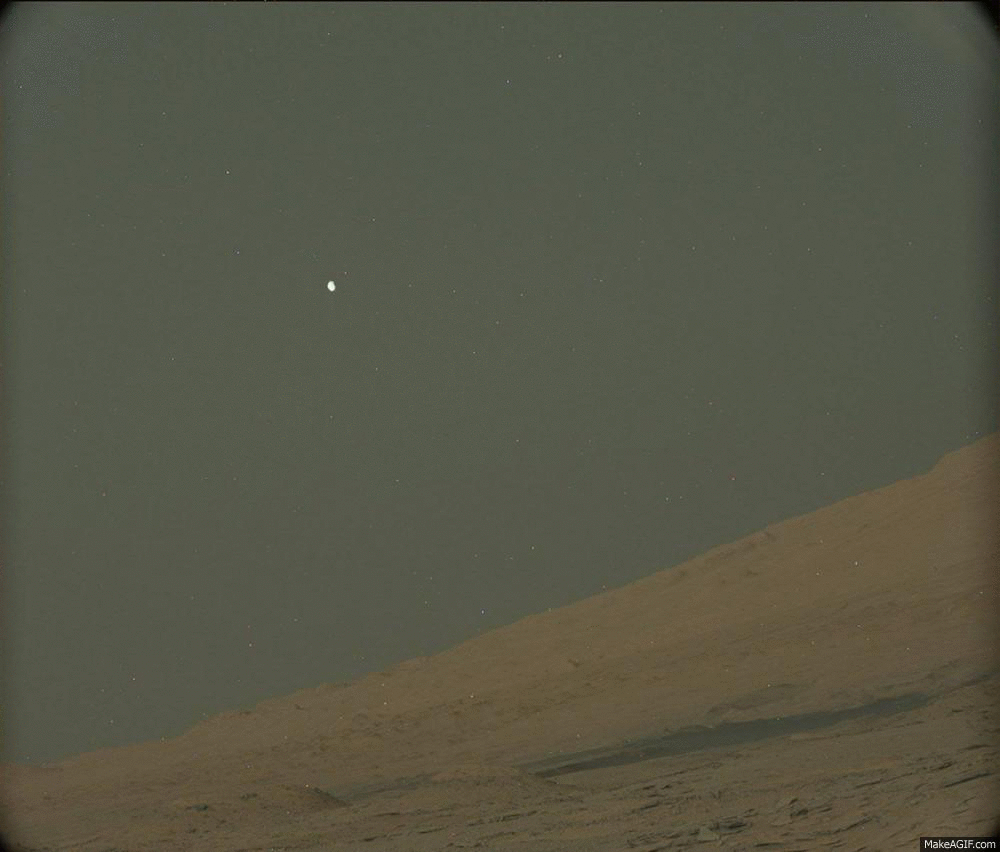 New picture of Phobos as seen from Mars on the night sky, by Curiosity ...