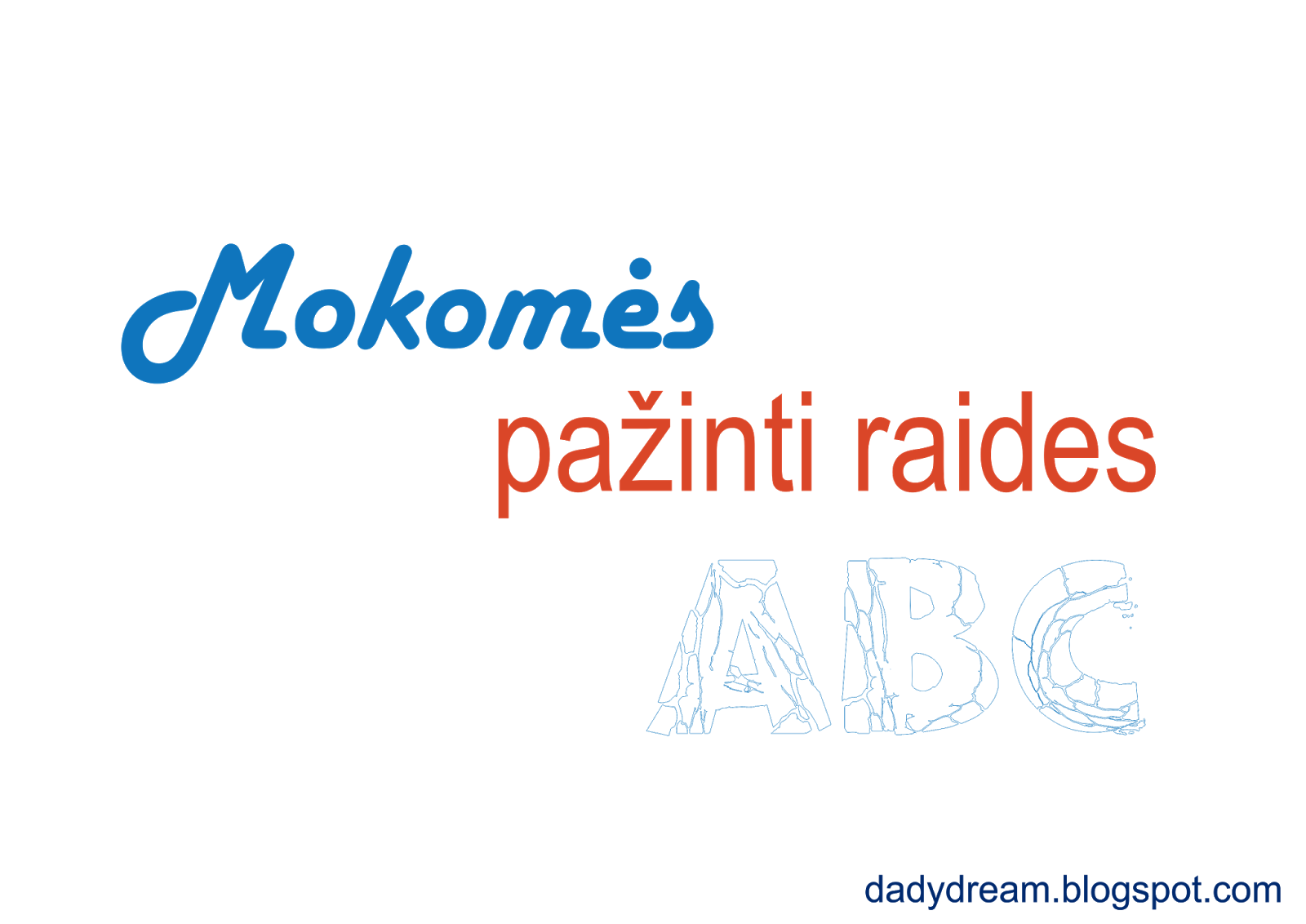 Svajuko dramblionės: Kygutė spalvojimui "Mokomės raides"