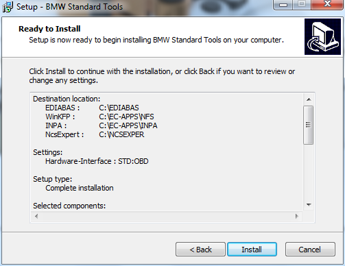 BMW Standard Tools 2.12 installation step-by-step-OBD365.com