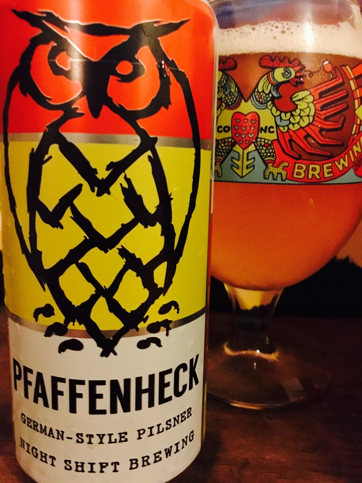 A Crafty Look: Beer Blog: Night Shift Pfaffenheck German-Style Pilsner