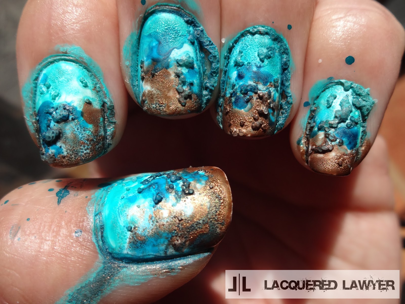 Lacquered Lawyer | Nail Art Blog: Turquoise Talons