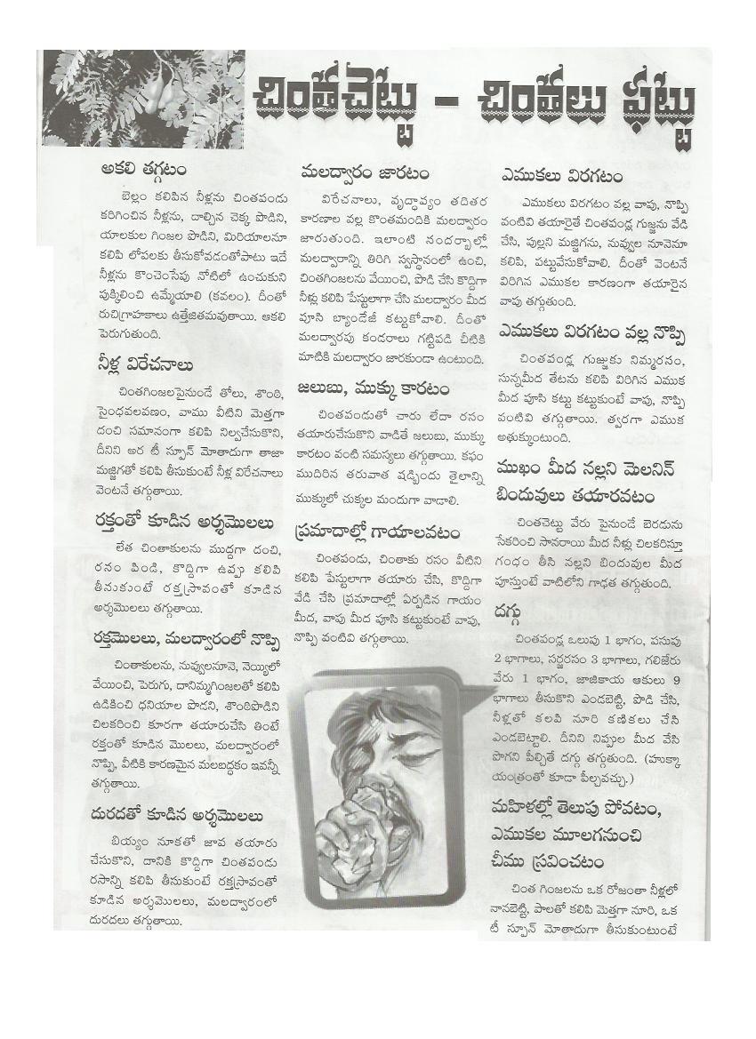 AYURVEDAM - ఆయుర్వేదం: CHINTHA CHETTU ( TAMARIND ) - AYURVEDAM