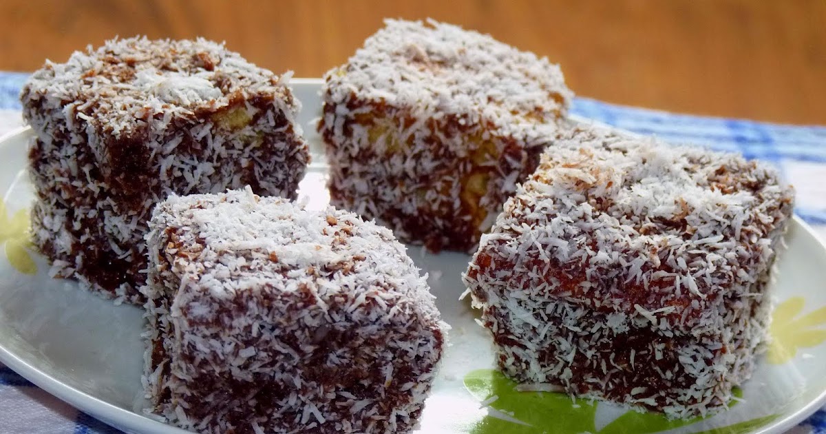 Chitranna: Chocolate Lamingtons--Eggless baking