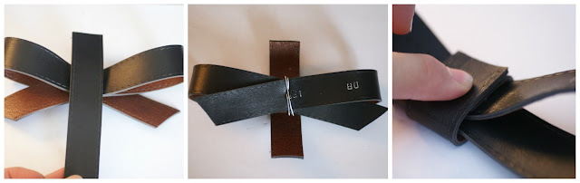 by viktoria: The Detachable Leather Bow Belt Tutorial