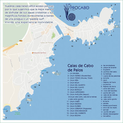 PROCABO: Mapa de las calas de Cabo de Palos y consejos de fondeo ...