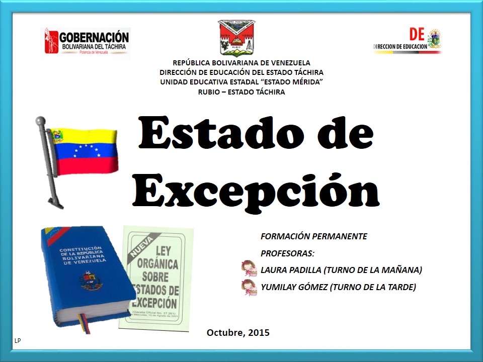Formación Permanente: Estado de Excepción.Nociones básicas para ser ...