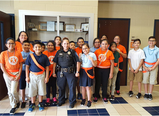Student Safety Patrol Honors Police Officers ~ The School Zone