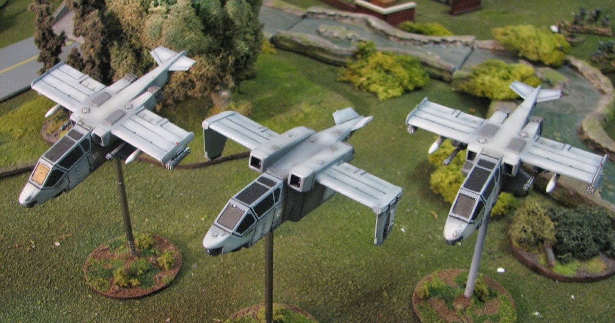 15mm Sci Fi Small Soldiers: 15mm Old Crow Gunship and Lander