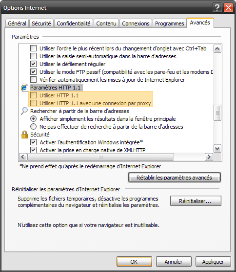Aucune page internet ne s'affiche - Astucesinformatique