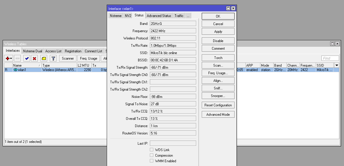 Setting Mikrotik RB411 sebagai Station ( Point to Point ).
