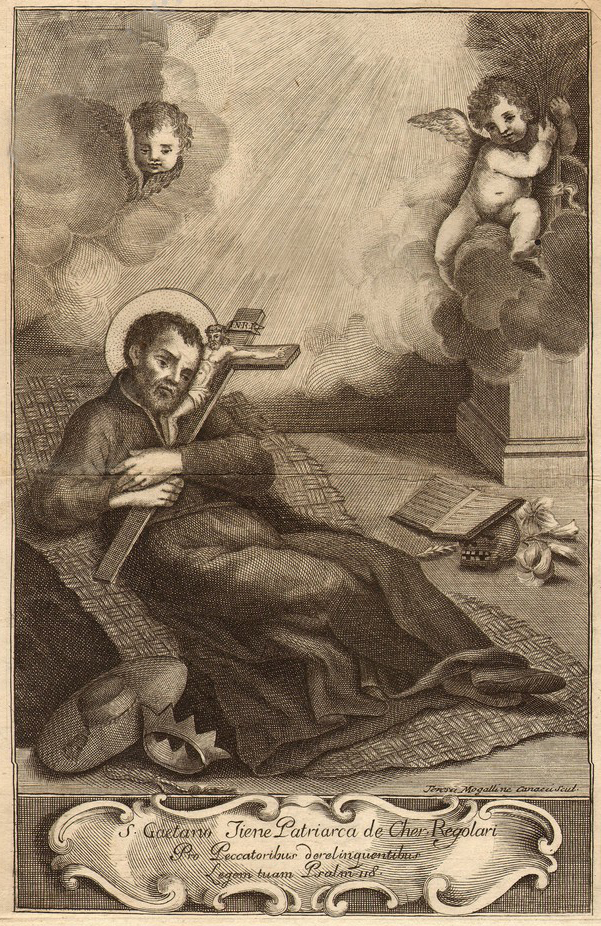 St Cajetan's Corner: An 18th century Italian print of the death of St ...