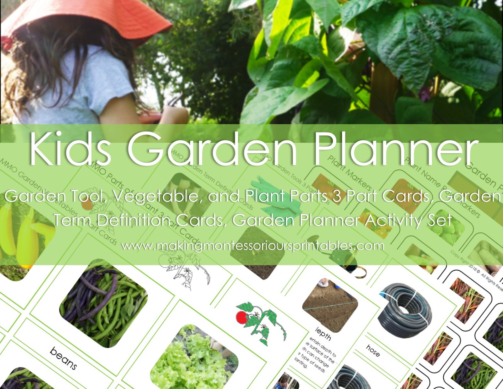 Kids Garden Planner, Activities for Spring - "Making Montessori Ours"