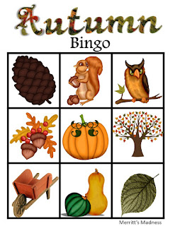 Educational Kismet : Autumn Bingo