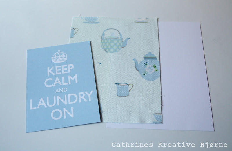 Cathrines Kreative Hjørne: Nytt vaskerom 19 - Keep calm and laundry on!