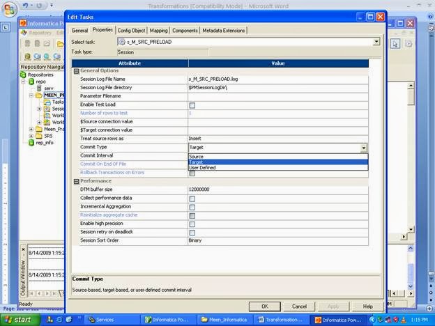 Transaction Control Transformation In Informatica
