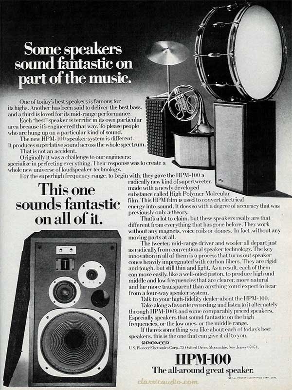Golden Age Of Audio: Pioneer HPM-100
