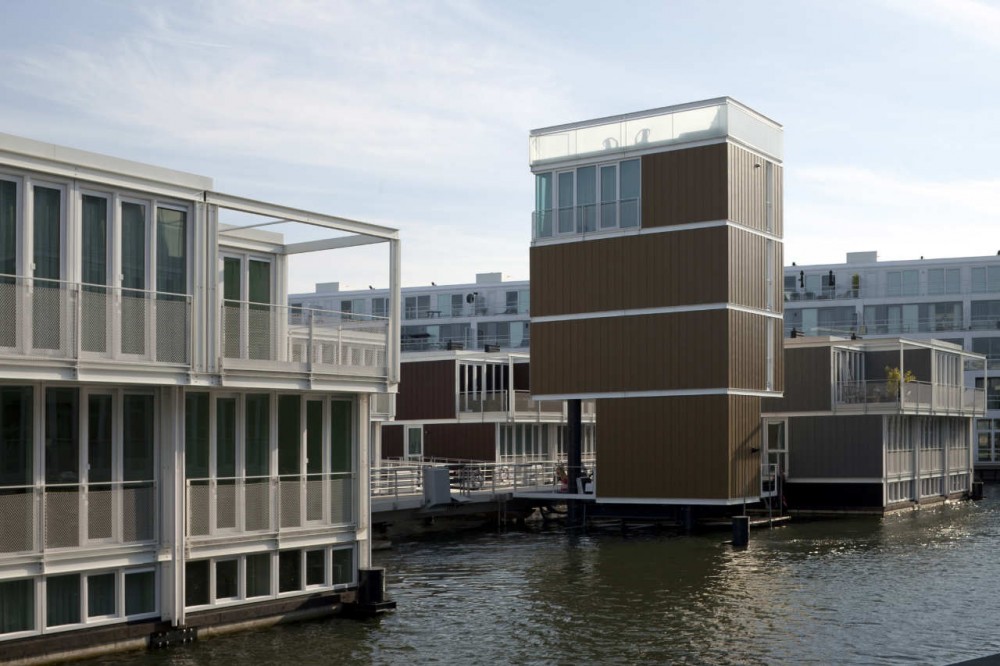 Dutch floating houses district, Amsterdam, Holland: Most Beautiful ...