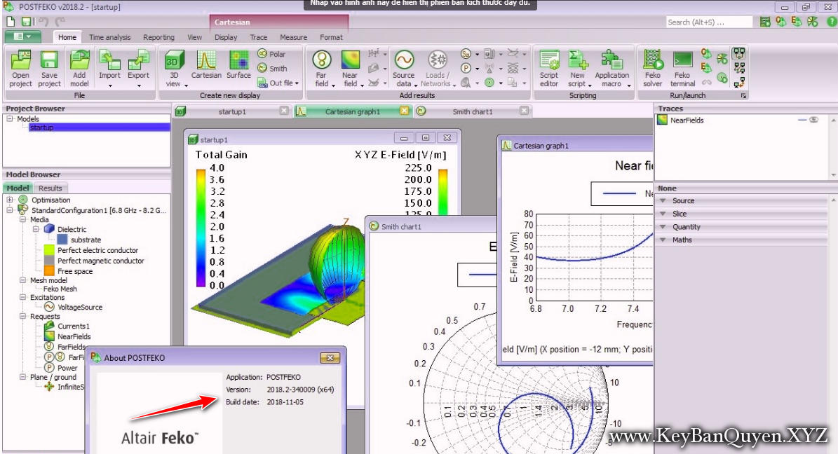 Altair HW FEKO + WinProp 2018.2.0 (x64) 2018 Full Key, Phần mềm mô ...