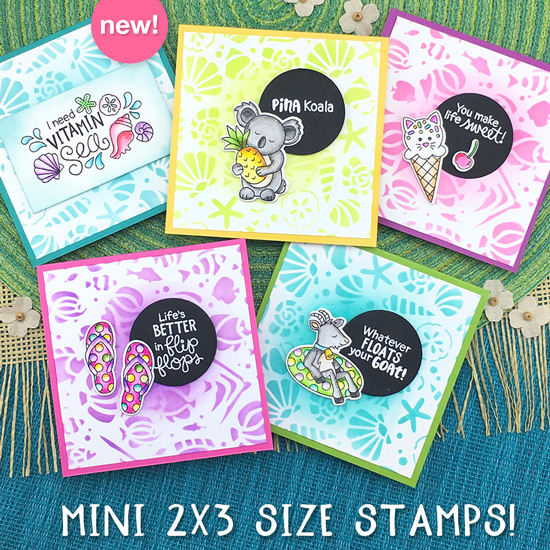 Newton's Nook Designs: July Reveals - Day 4 - FIVE new mini stamp sets!