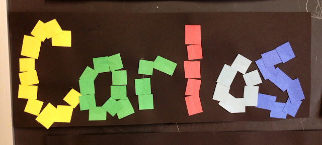 Easy Preschool Name Crafts - Outnumbered 3 to 1