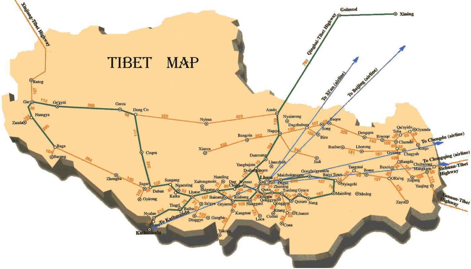 Kina - harta gjeografike e Kinës - Shqipëria Express