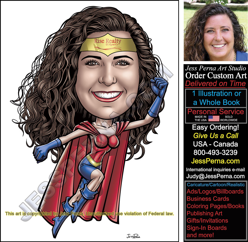 How to Order Ad Cartoons and Caricatures: Real Estate Superhero ...