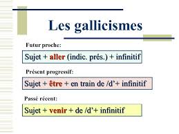 Le français à Florence: FLE : Les gallicismes