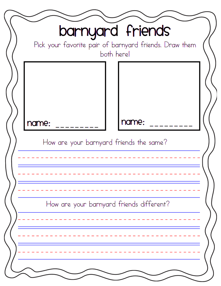 Barnyard Friends | Totally Terrific Teaching Tools