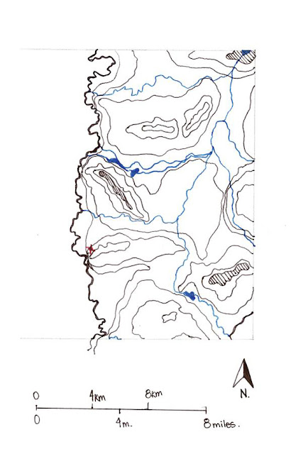 Daniel Defoe's Households for Robinson Crusoe: Topographic Map of ...