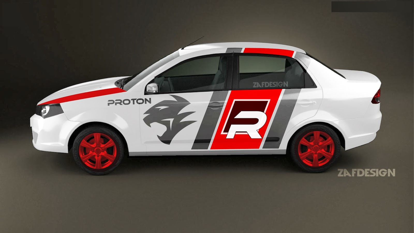 ZAFDESIGN: Proton Saga FLX sticker concept