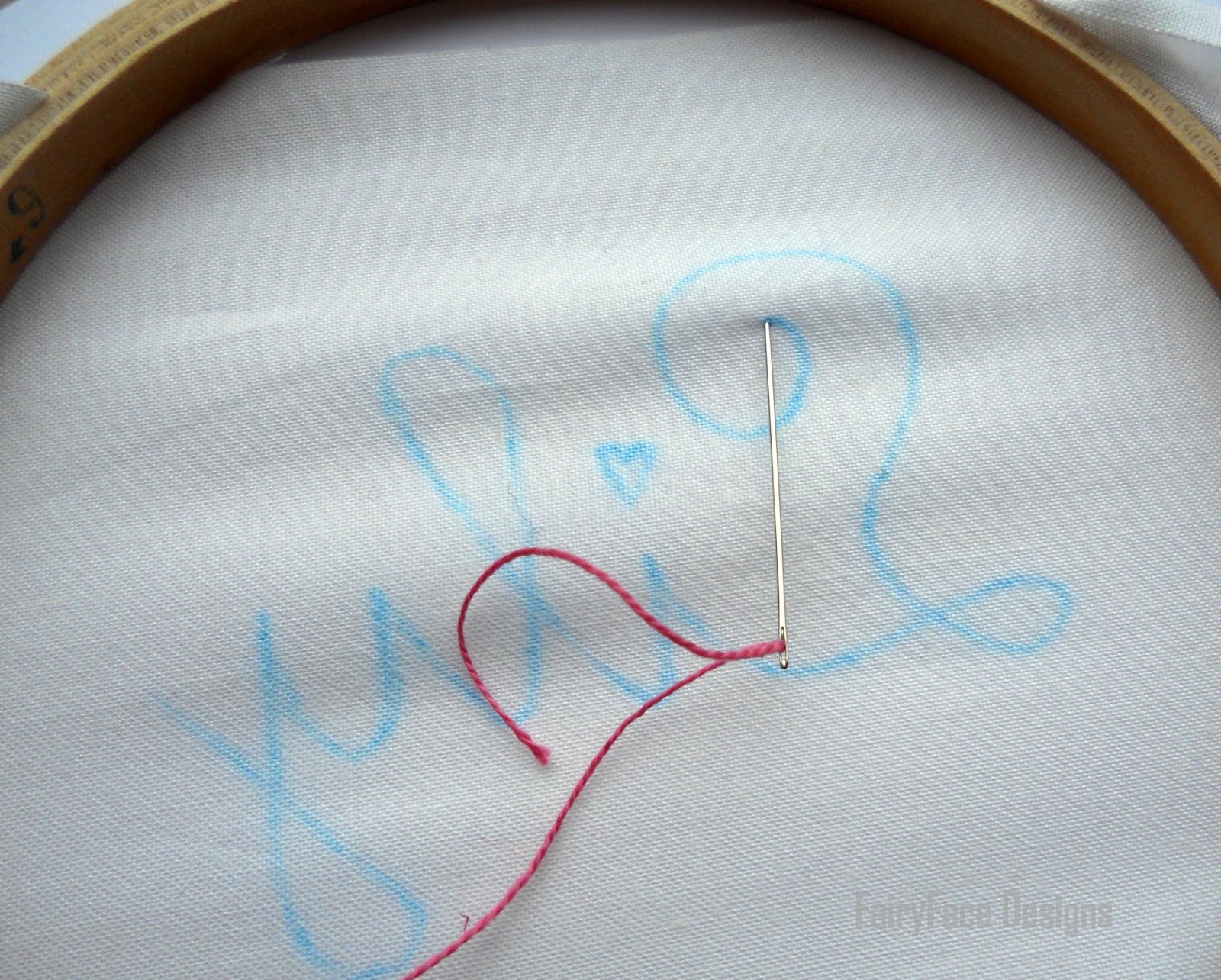 FairyFace Designs: Hand Embroidery Tutorial: How to Personalise a Baby ...