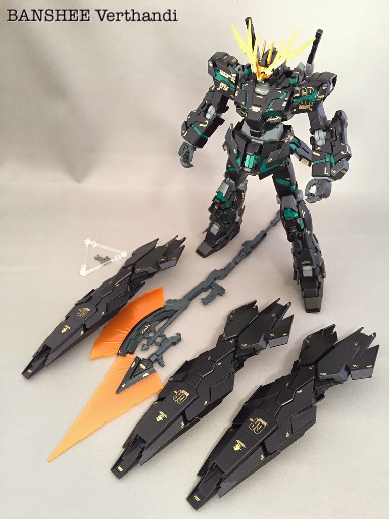 GUNDAM GUY: MG 1/100 Unicorn Gundam 02 Banshee Verthani - Customized Build