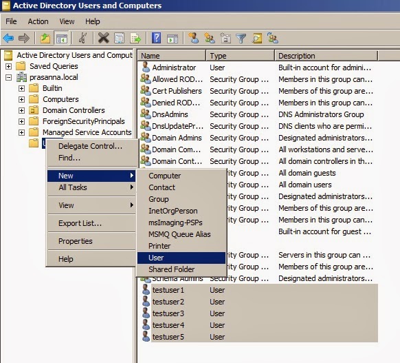 Prasanna Tech Solutions: How to Creating User From Active Directory ...