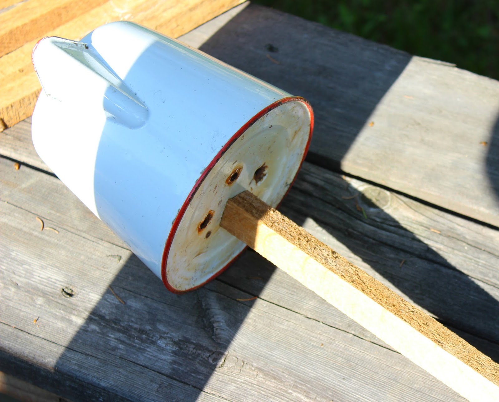 Junk Garden Coffee Pot Planters - Organized Clutter