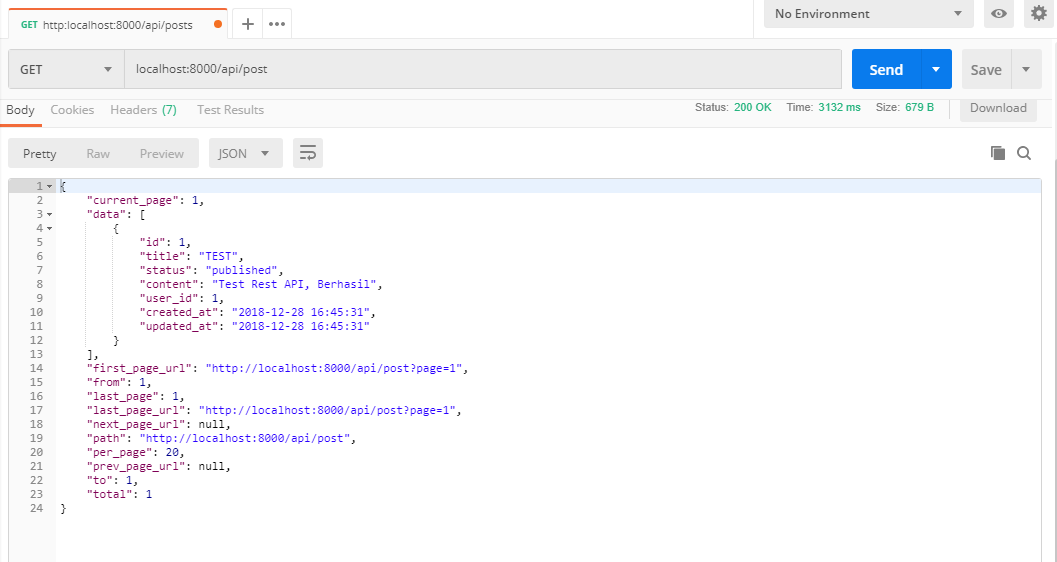 Membuat Restful API Menggunakan Lumen Membuat Restful API Menggunakan Lumen