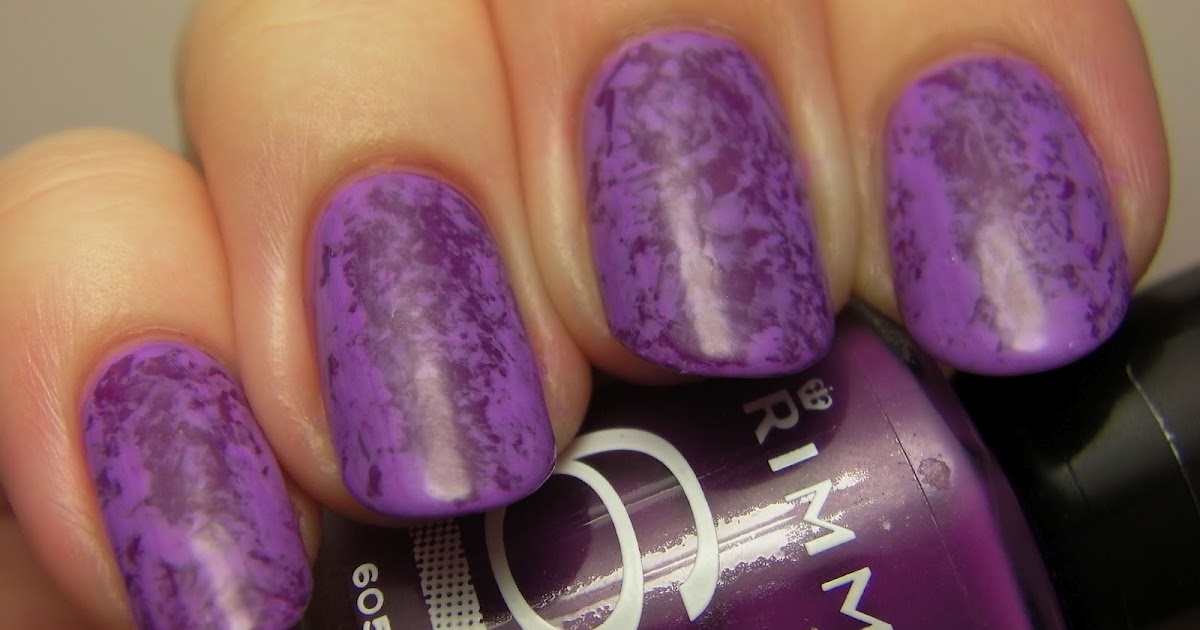 Lacquer Buzz: Rimmel Purple Reign and my first saran wrap mani