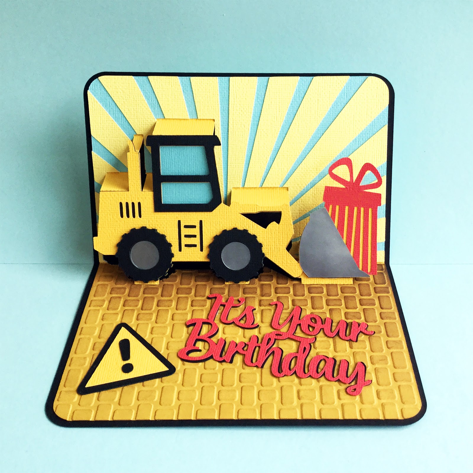 Crafting Quine: NEW Pop Up Cards in Silhouette Studio V4.1 - Digger Card