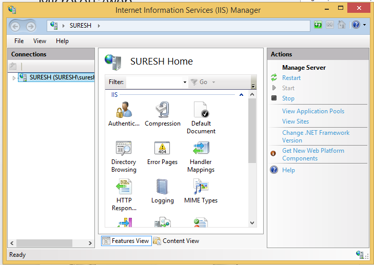 How To Install Iis Internet Information Services Manager In Windows 8