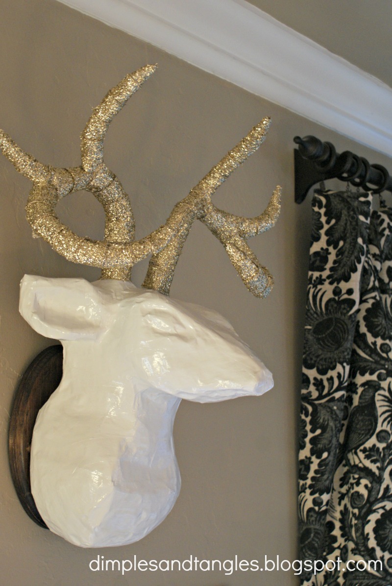MEET MY NEW FRIEND {FAUX DEER HEAD} | Dimples and Tangles