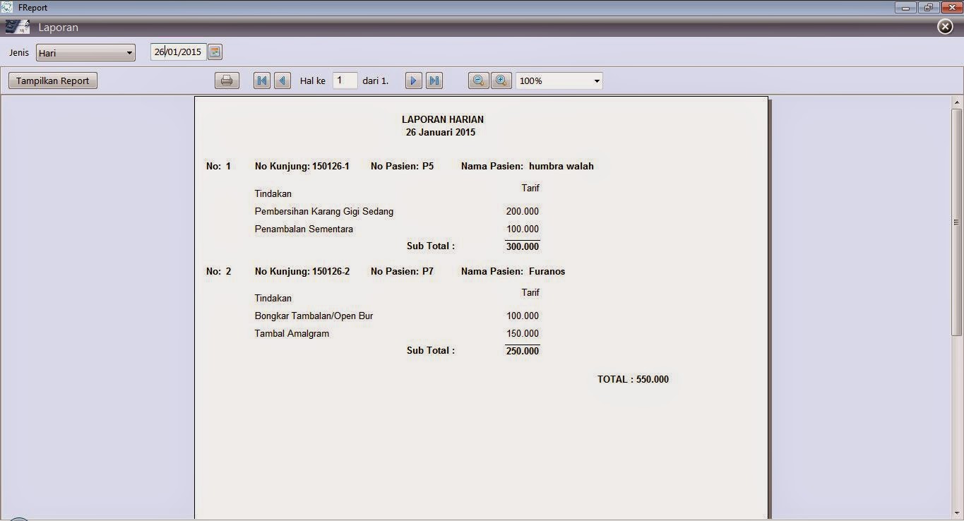 Altaifa Software House: Software Aplikasi Klinik Dokter gigi - Easy Dentist Assitant versi 3.1